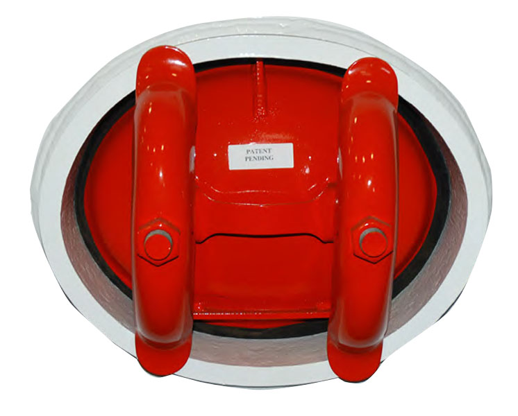 Bulk Unit Manway Crab Assemblies with Stay Bracket On KLEEN BLAST ...